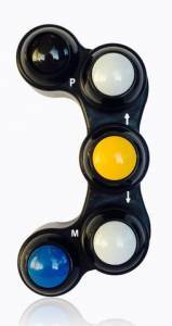 2017-2020 Yamaha R6 Button Pods On/Off Switches and Keyless Delete Kits ...