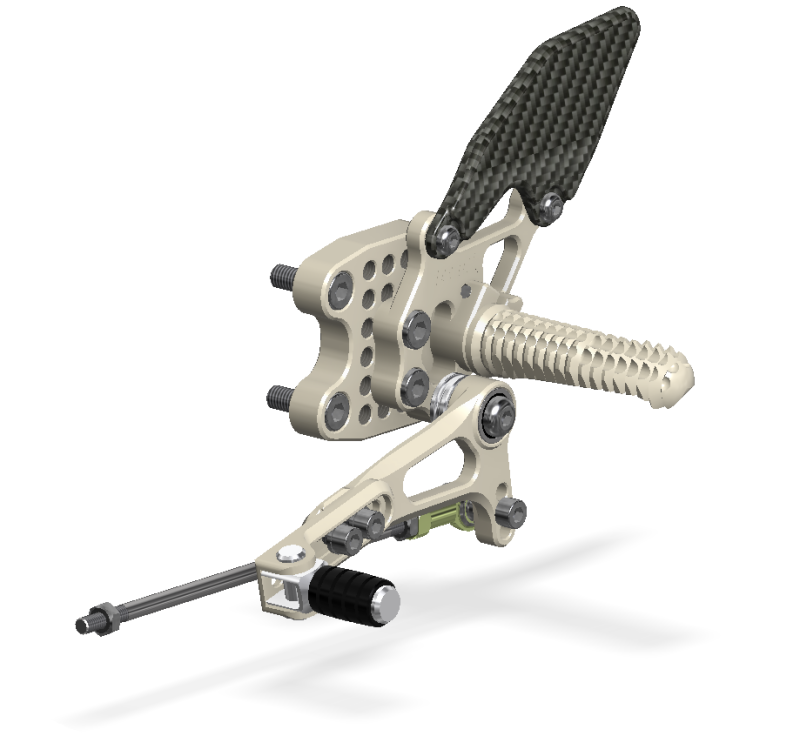 Attack 07-08 Suzuki GSXR1000 Rear Set Kit Aero-Hard | HHR Performance